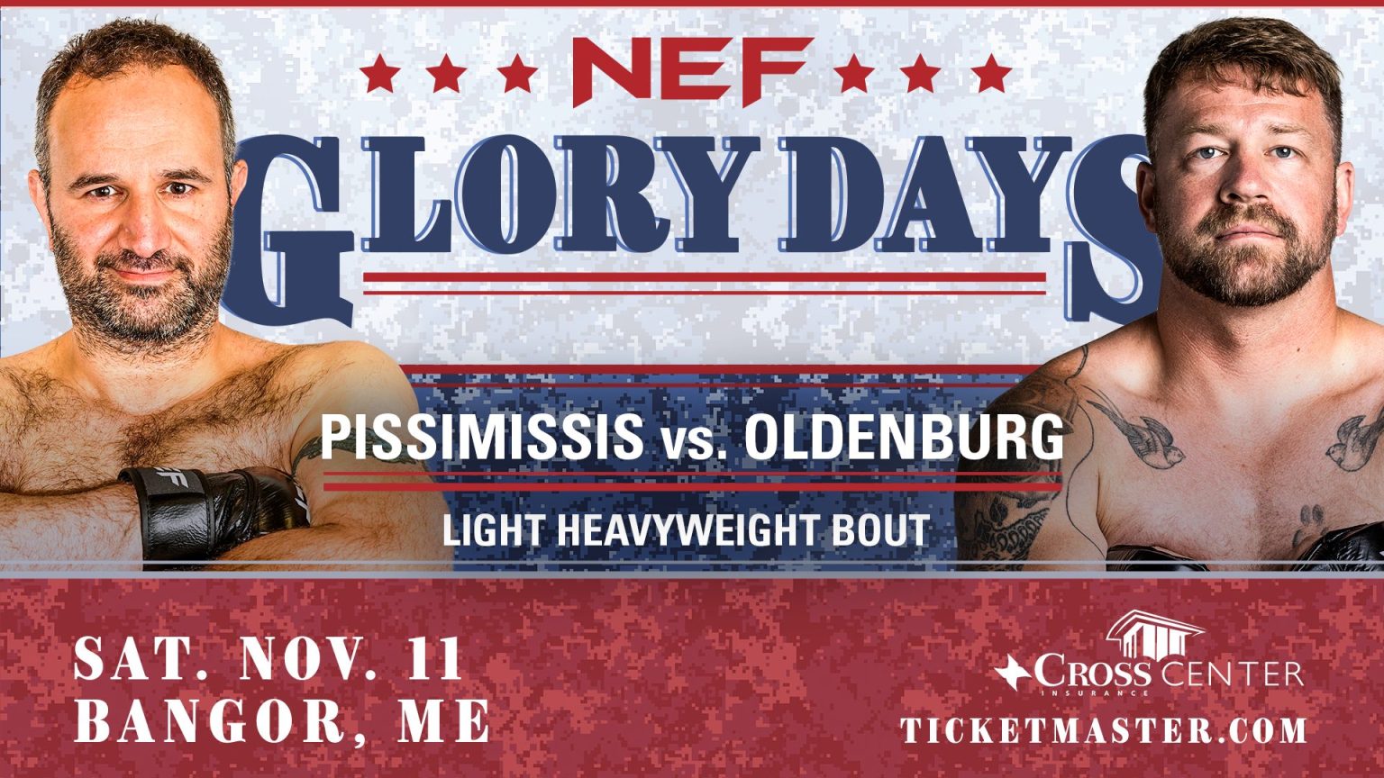 PISSIMISSIS vs OLDENBURG TO THROW DOWN – New England Fights (“NEF”)